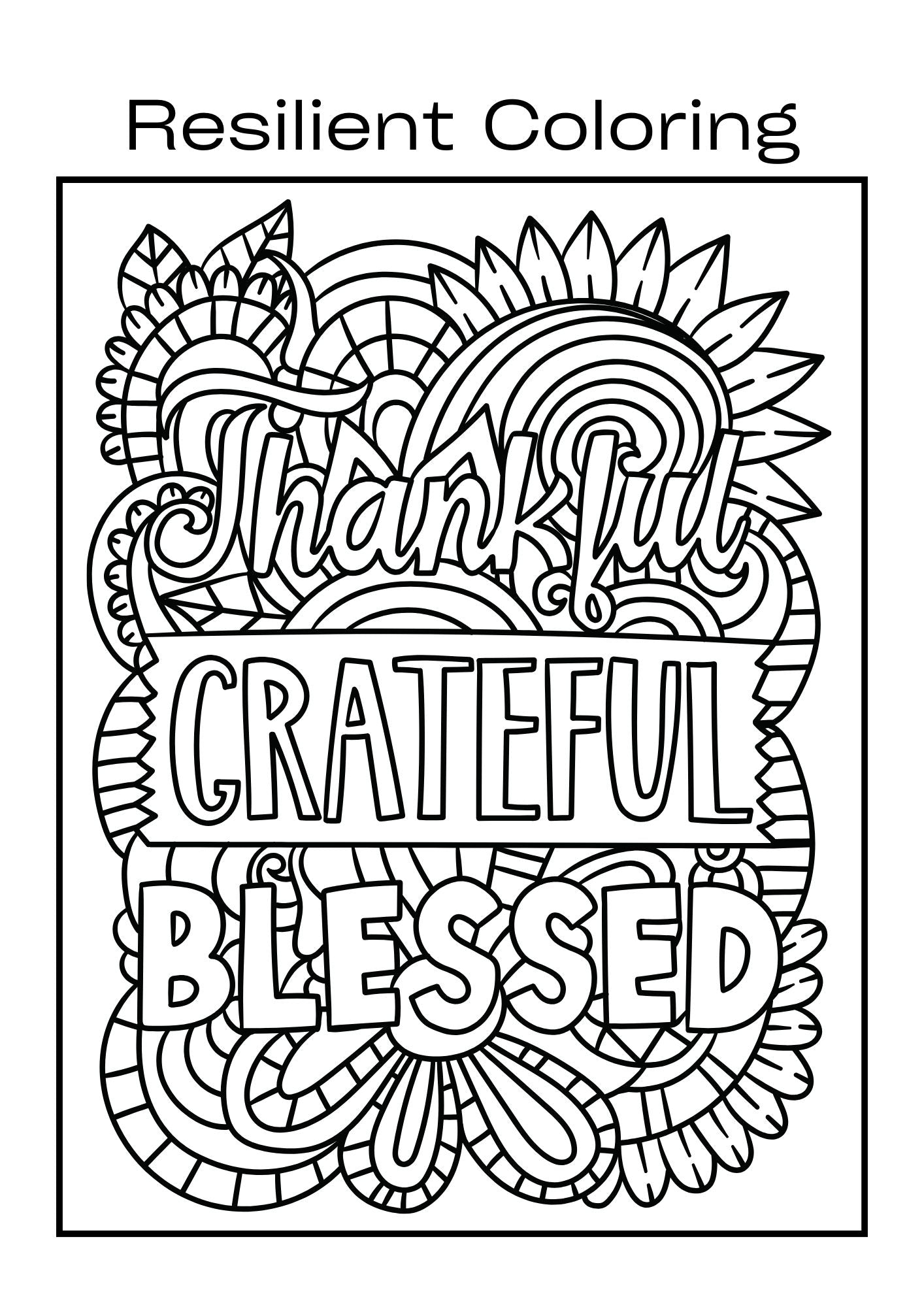 Resilience: Black & White Coloring Pages (Free Download) – Soul Strategist